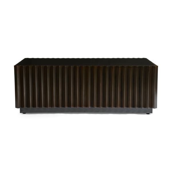 Corrugated Cocktail Table - R HUGHES